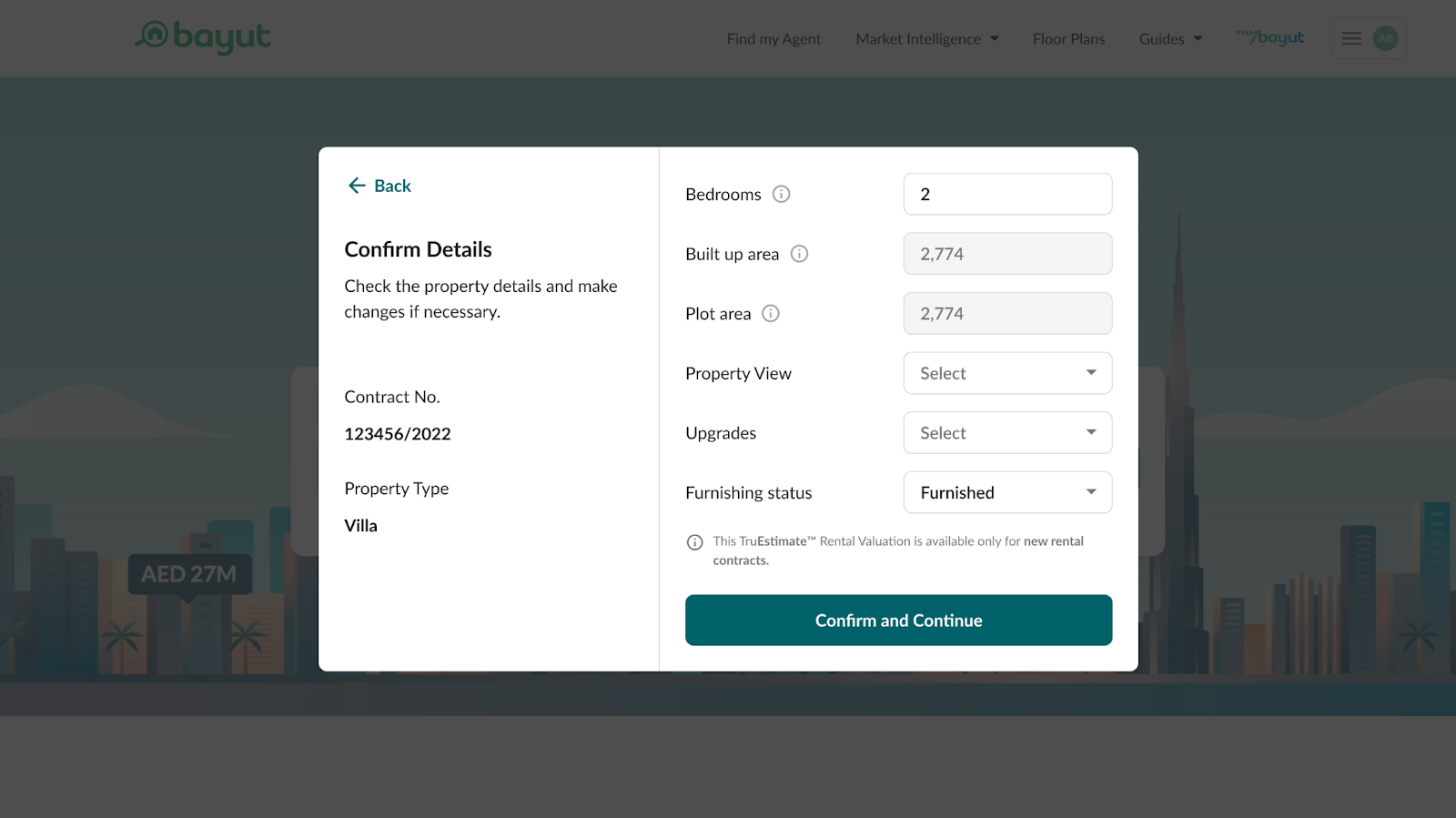 How can I generate a TruEstimate™ Rental report? – Bayut HelpCentre